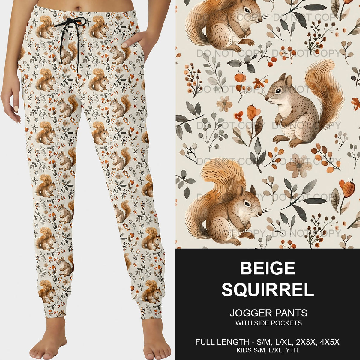 Beige Squirrel Joggers (ready to ship) – Arrow Trend Leggings