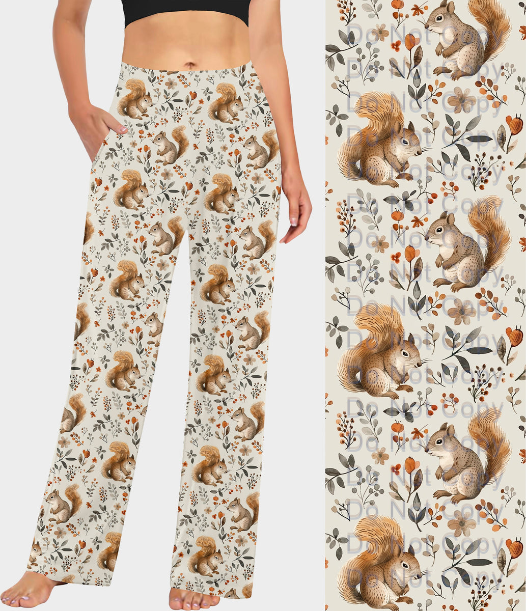 Beige Squirrel Lounge Pants (ready to ship) – Arrow Trend Leggings