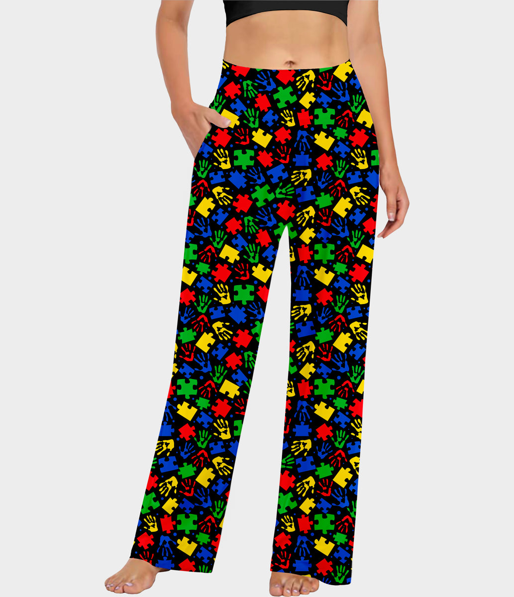Autism Awareness Lounge Pants (ready to ship) – Arrow Trend Leggings