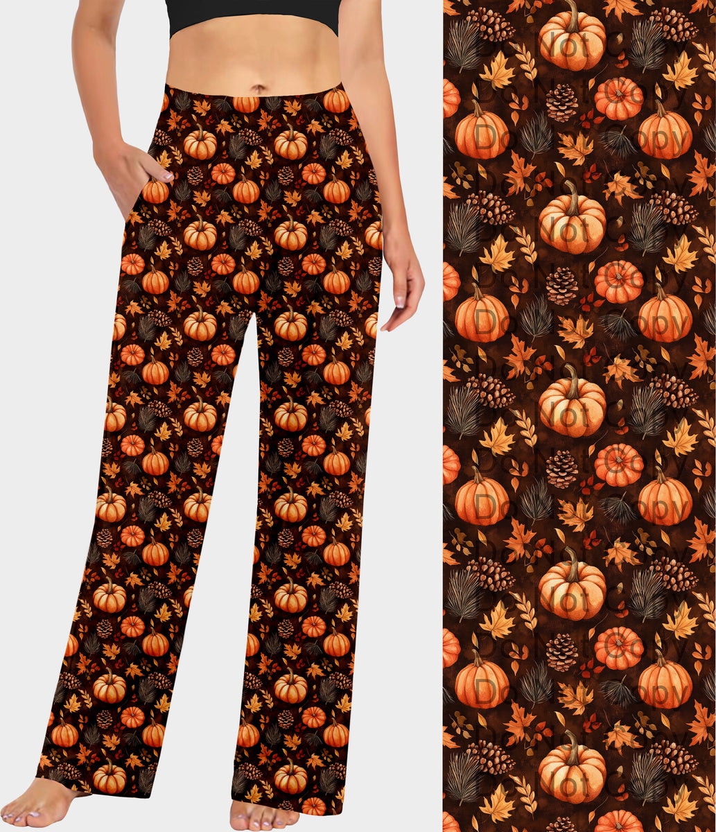 Pinecone Pumpkins Lounge Pants (ready to ship) – Arrow Trend Leggings