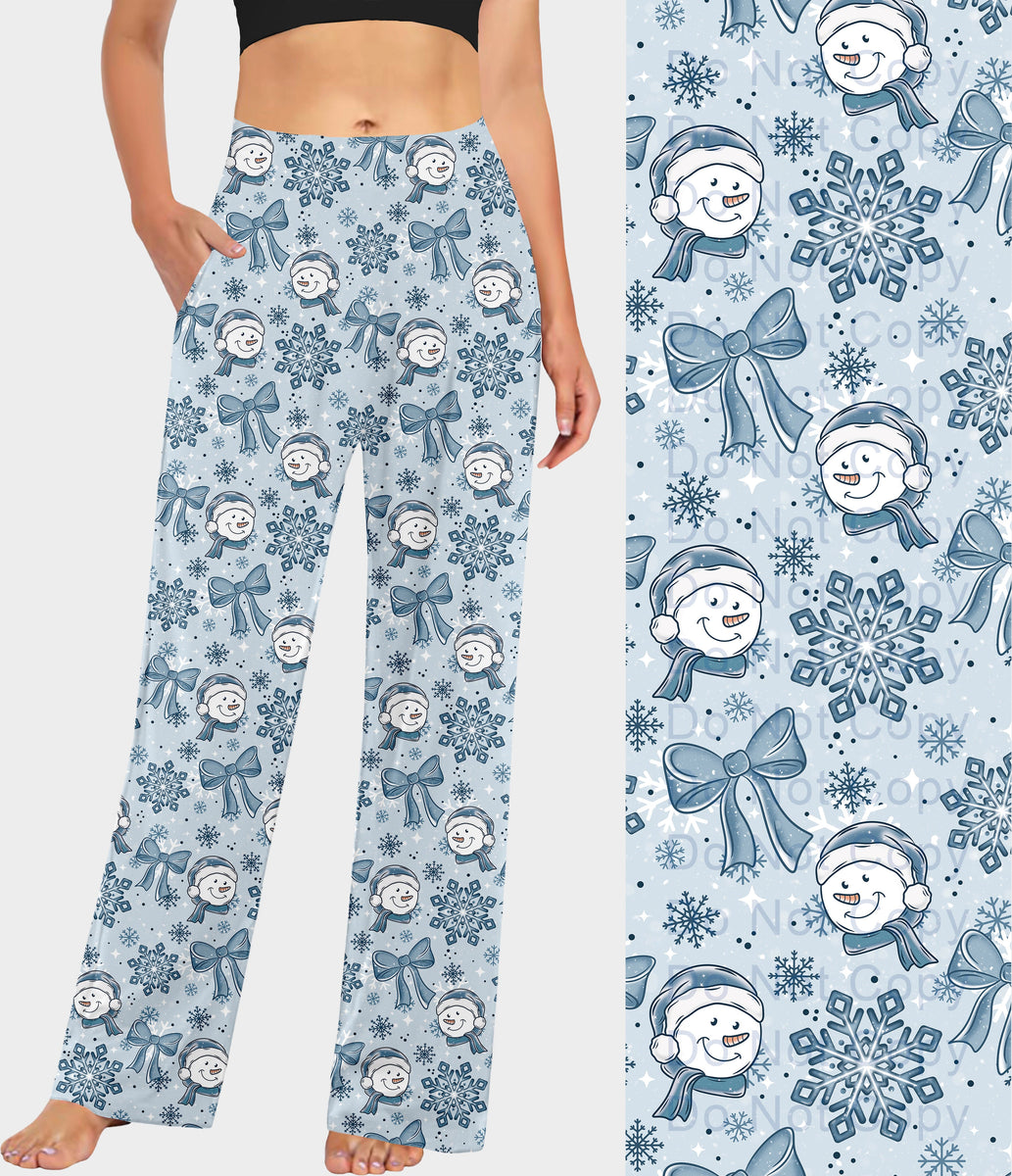 Snowman Bows Lounge Pants (ready to ship) – Arrow Trend Leggings